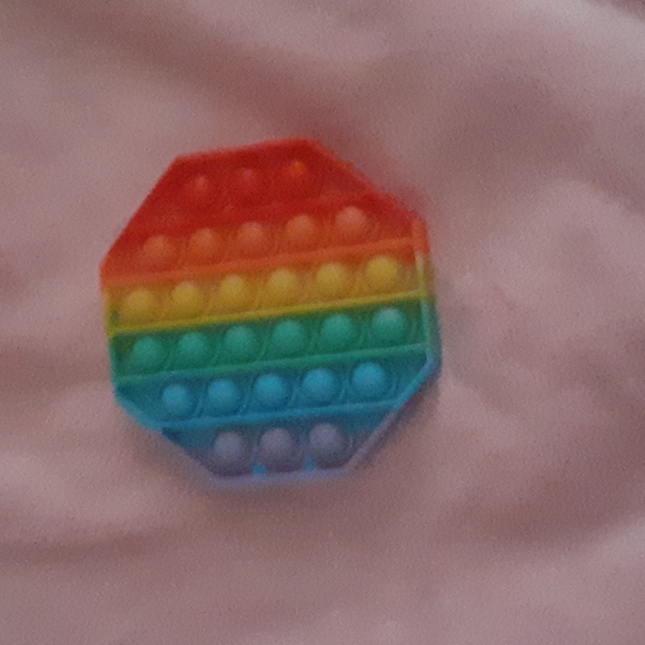 Amazon | Toys | Yellow Butterfly Mini Pop It And Rainbow Octagon Pop It ...